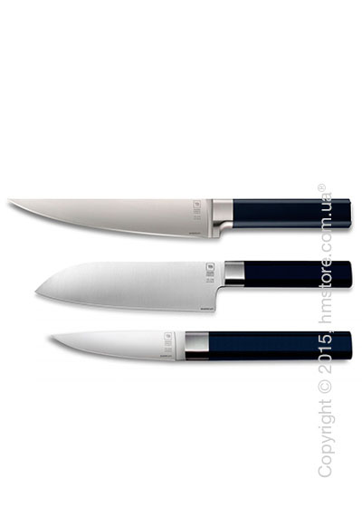 Набор кухонных ножей WMF 3 предмета коллекция Yari Black | HM Store
